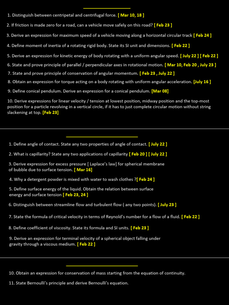 12th Hsc Physics Important Numerical+theory+diagrams (1) | PDF | Inductance | Inductor