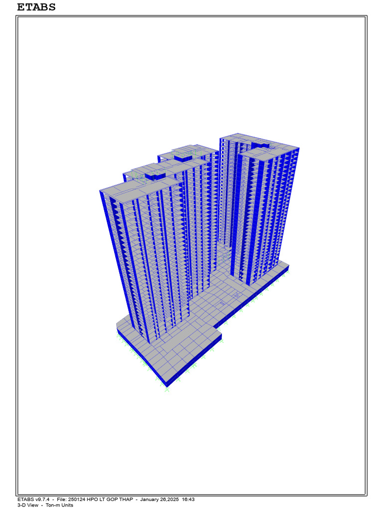 ETABS 3D View for Engineers | PDF