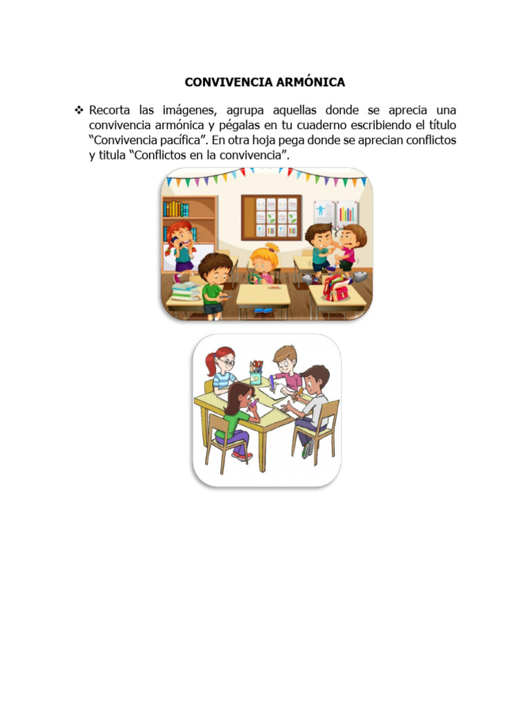 Convivencia Armónica Imprimir | PDF