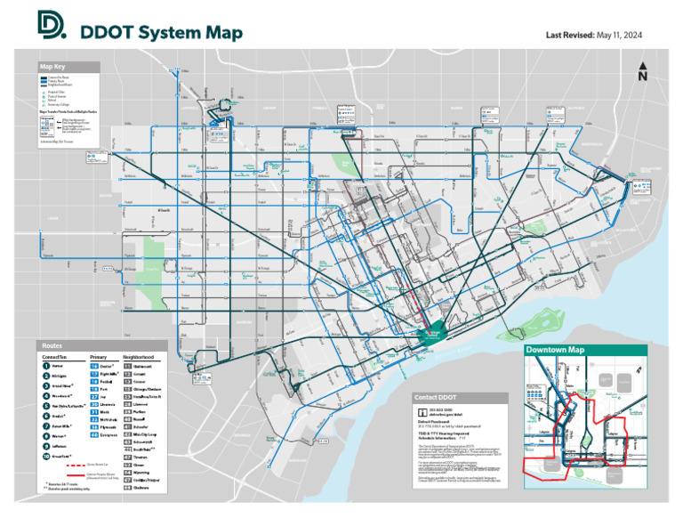 DDOT Bus Schedule for Greenfield | PDF
