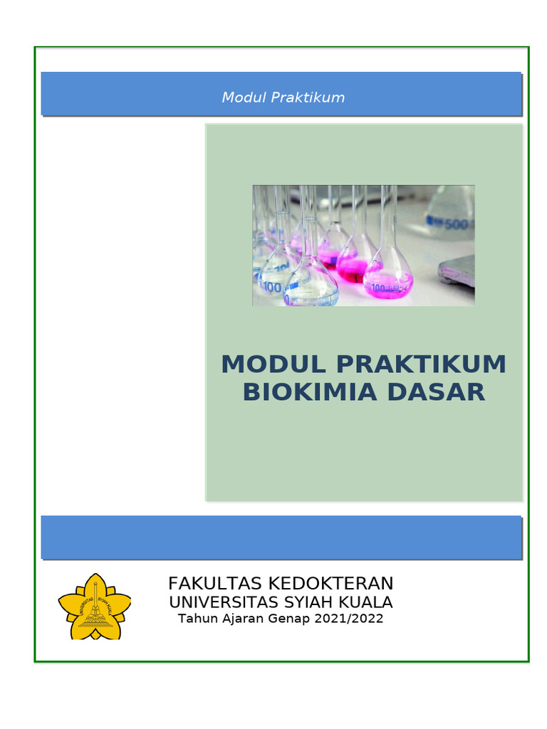 Modul Praktikum Biokimia I 2022 - Edit SF | PDF