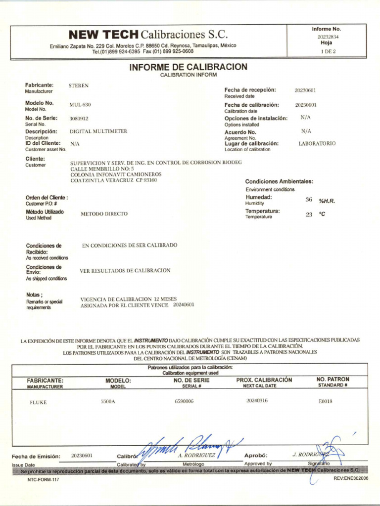 Amperimetro de Gancho CORROSION 3080912 MUL-630 STERE | PDF