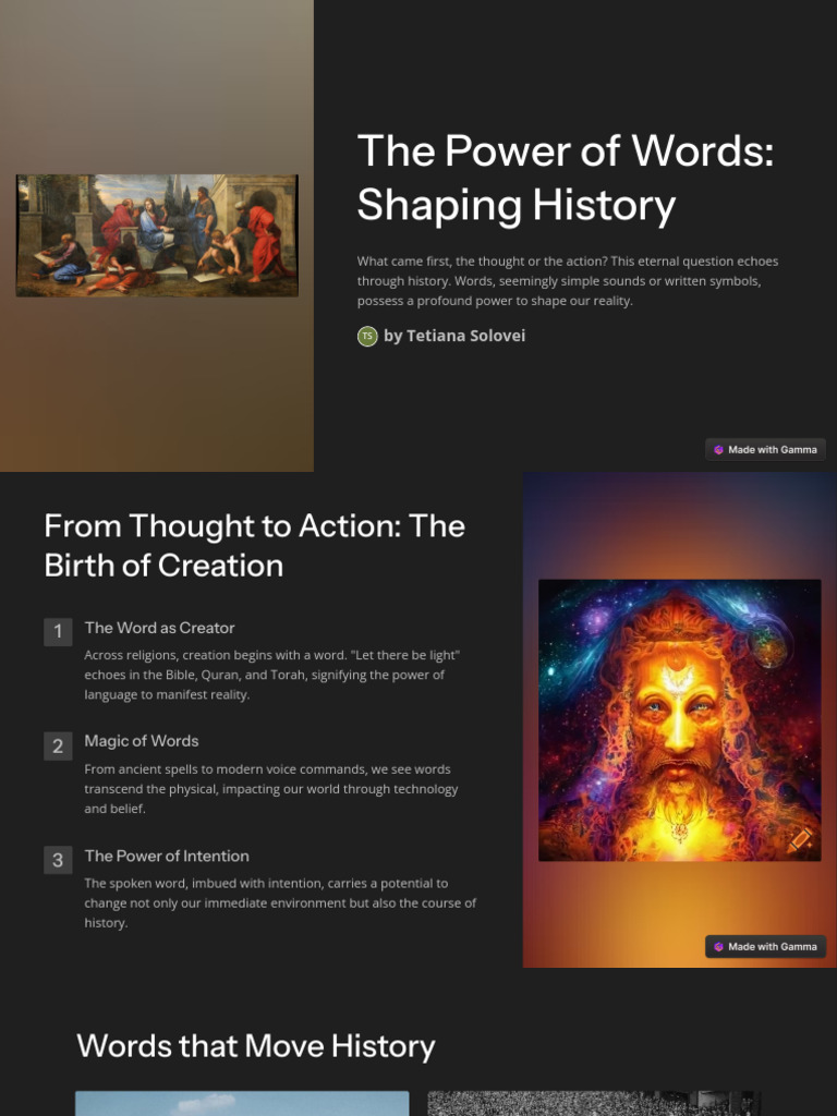 The Impact of Words on History | PDF | Communication | Linguistics