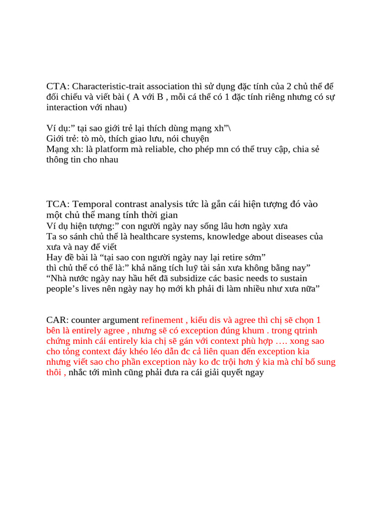 Cta Tca Car Task 2 | PDF