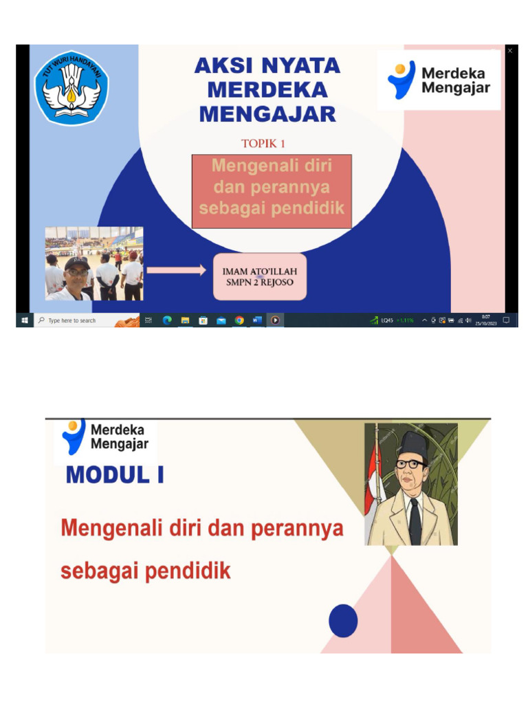 LEMBAR AKSI NYATA MERDEKA MENGAJAR | PDF