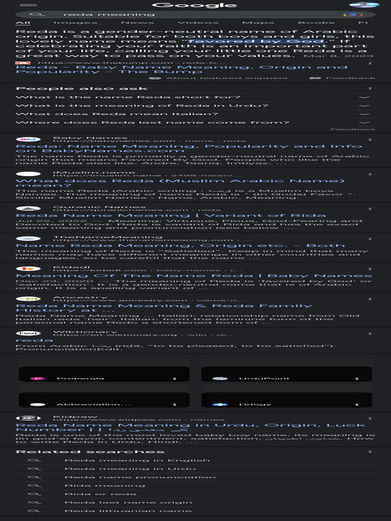 Reda Meaning - Google Search | PDF