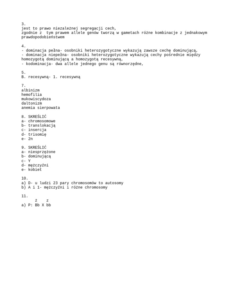 Genetyka | PDF