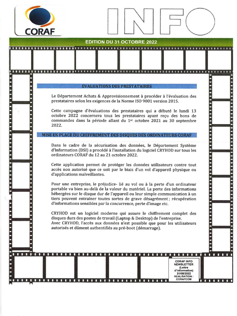 Evaluations Des Prestataires | PDF