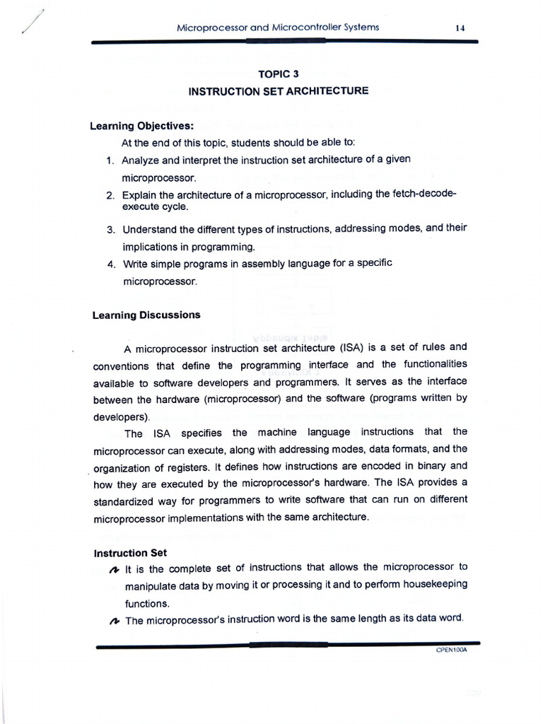 TOPIC-3_-Instruction-Set-Architecture | PDF