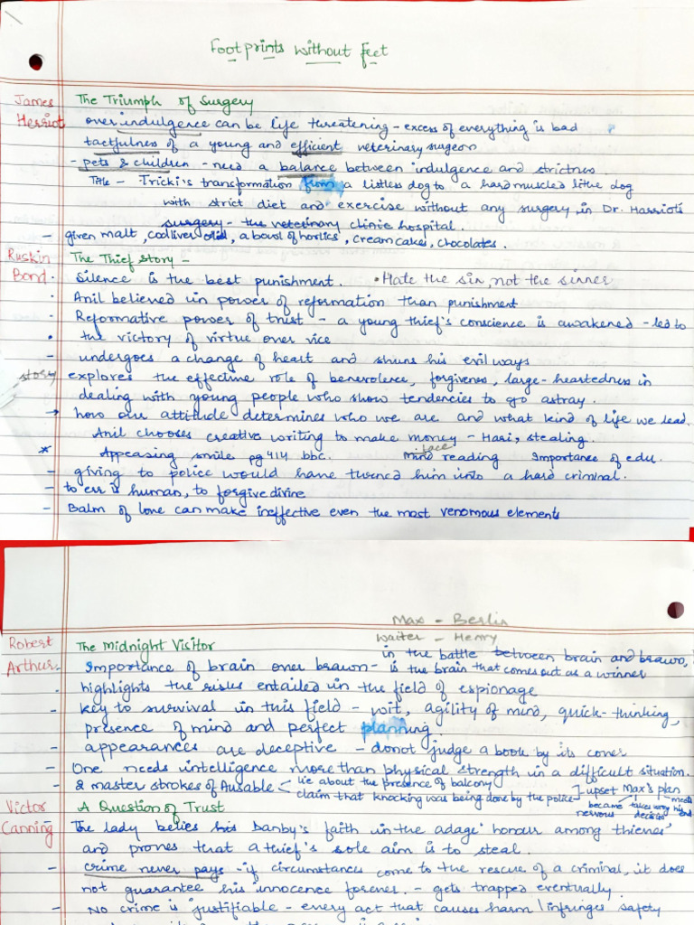 Footprints Without Feet Val Points Last Revision | PDF