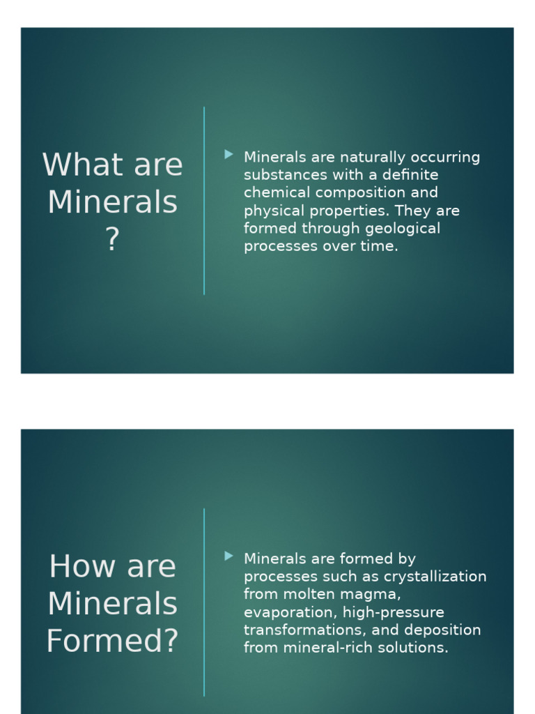 17-1-25 Geo Minerals Resources Unit-5 | PDF | Mining | Minerals