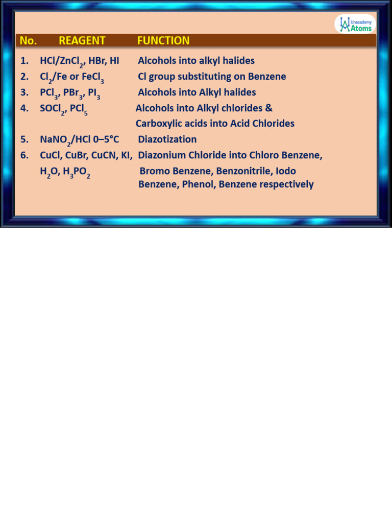 Chemical Reagents and Their Functions | PDF | Amine | Aldehyde