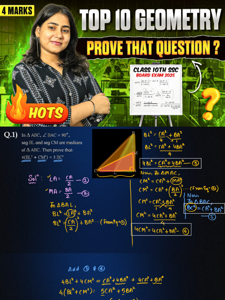 TOP 10 Geometry Prove That Questions | PDF