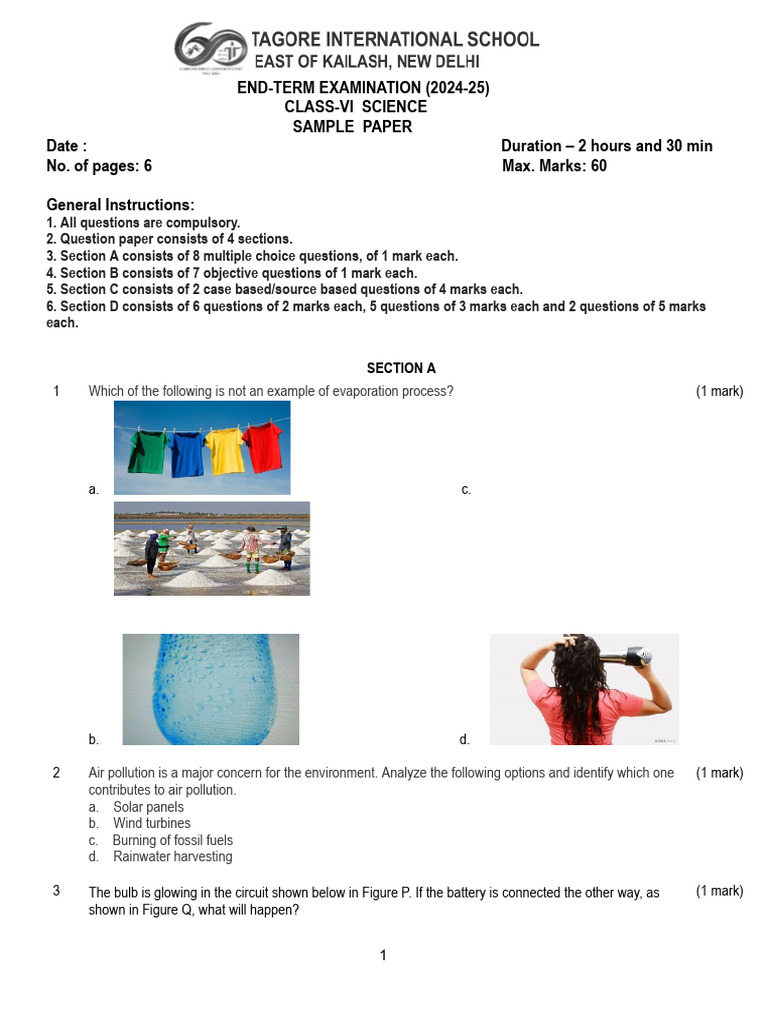 SAMPLE End term QP | PDF | Water | Temperature