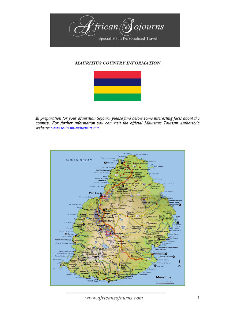 Mauritius Travel Insights and Facts | PDF