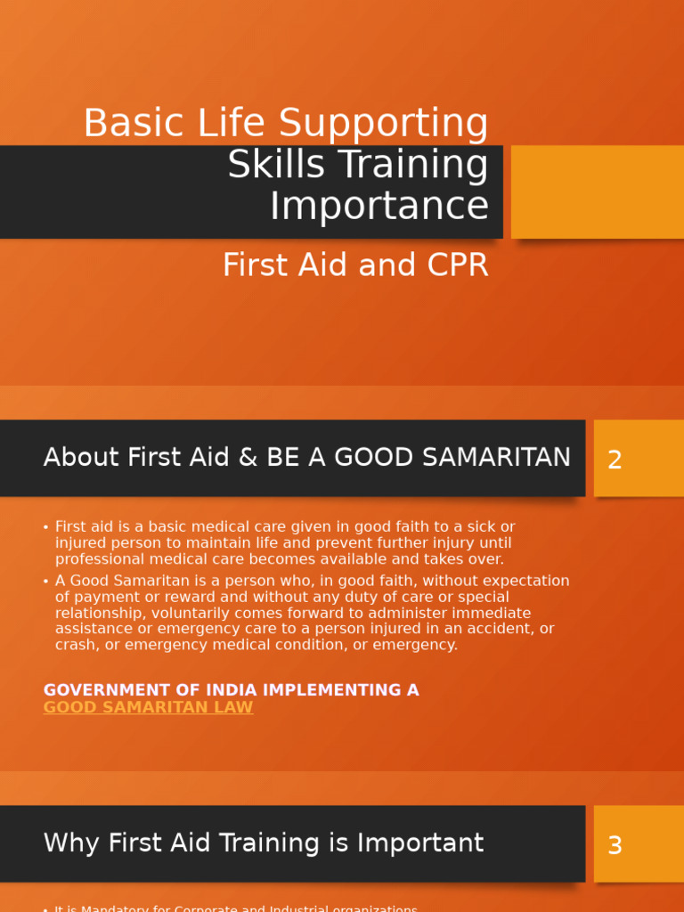 Importance of CPR and First Aid Training | PDF | First Aid | Cardiopulmonary Resuscitation