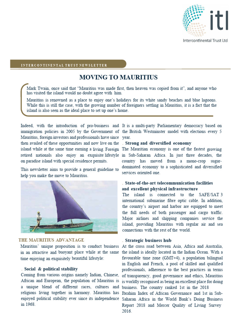 Moving to Mauritius: A Guide for Expats | PDF | Mauritius | Taxes