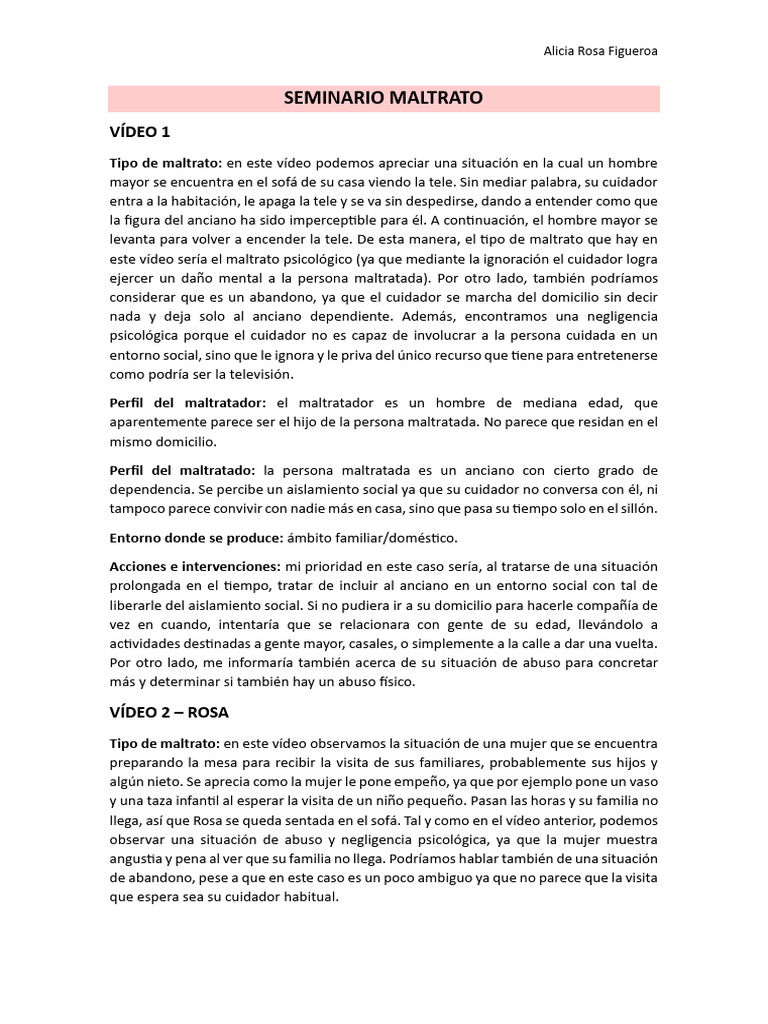 Semi Maltrato Gero | PDF | Abuso infantil | Vejez