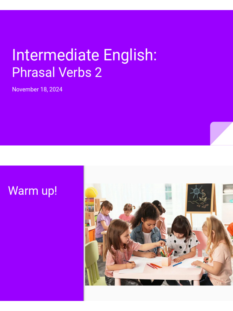 Advanced Phrasal Verbs Practice | PDF | Verb | Syntax
