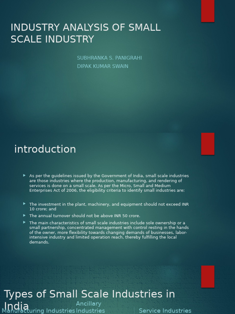 Small Scale Industry Analysis in India | PDF | Economies | Business
