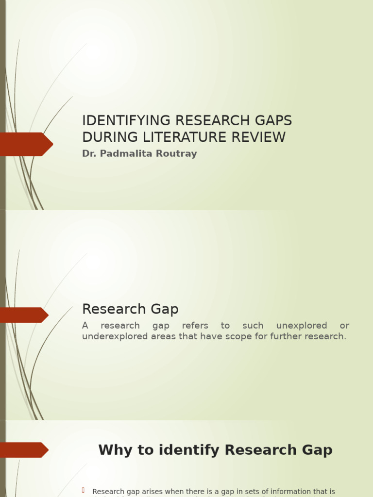 Identifying Research Gaps in Literature | PDF | Bibliography | Citation
