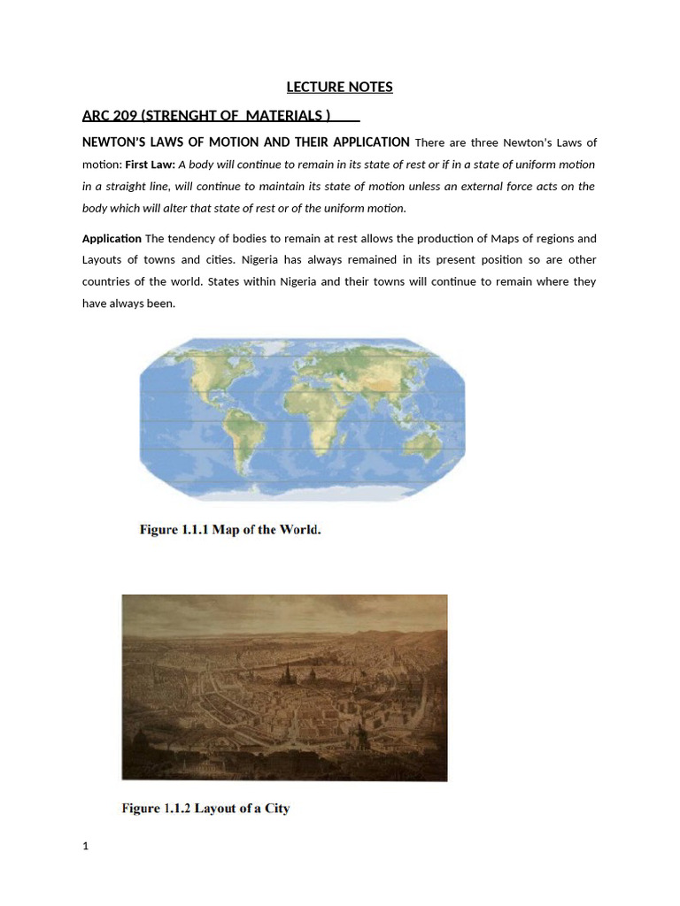 Arc 209 Lecture Notes 25 | PDF | Force | Elasticity (Physics)