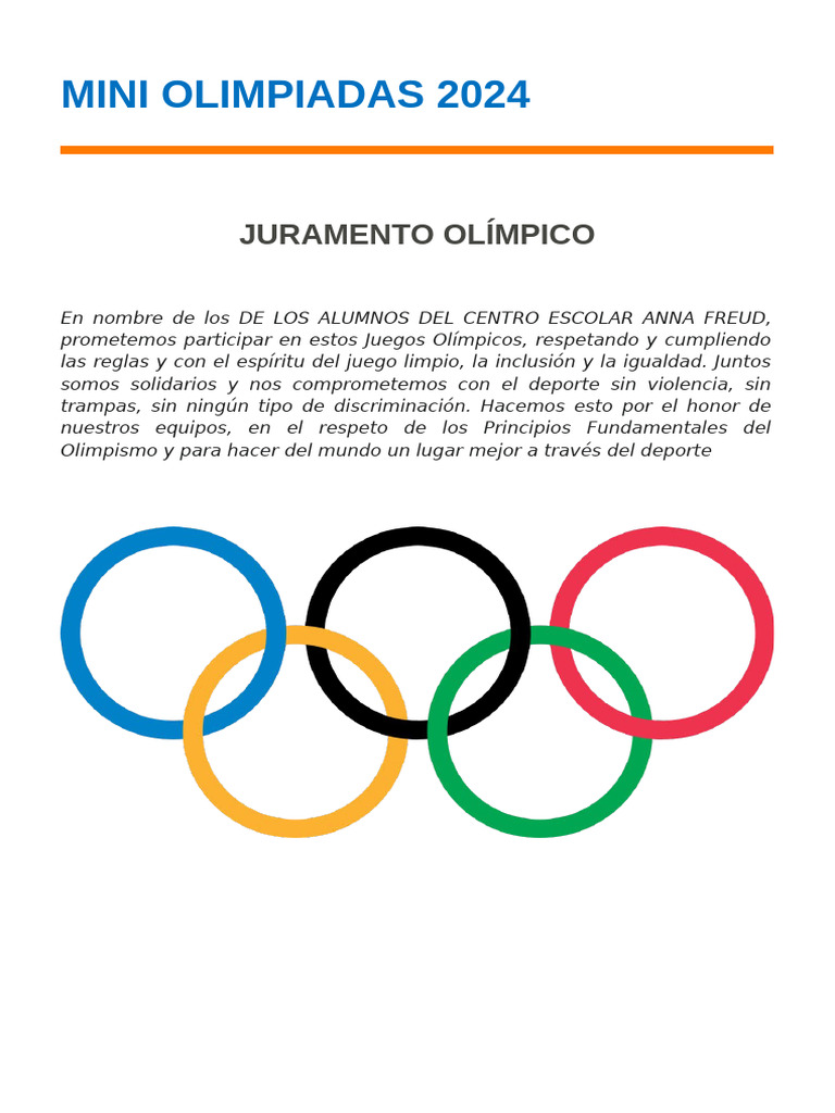 Juramento Olimpiadas | PDF