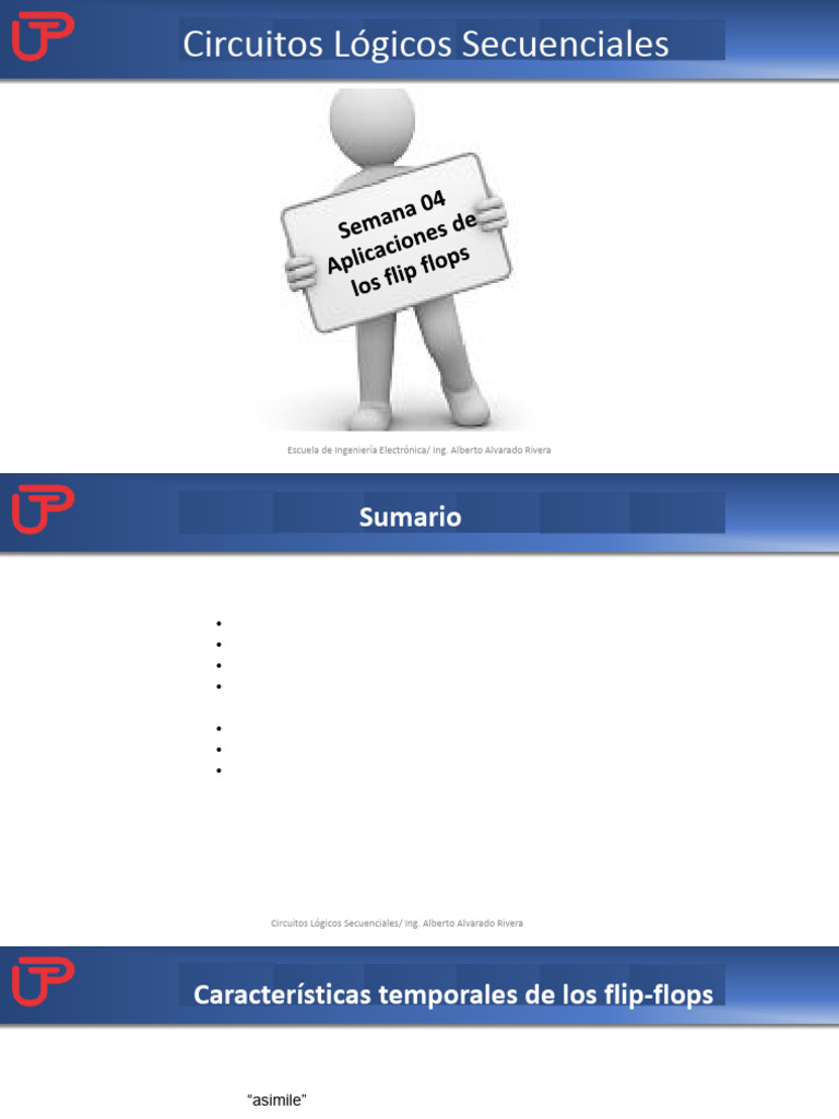 Semana 04 Circuitos Logicos Secuenciales | PDF | Tecnología digital | Diseño electronico