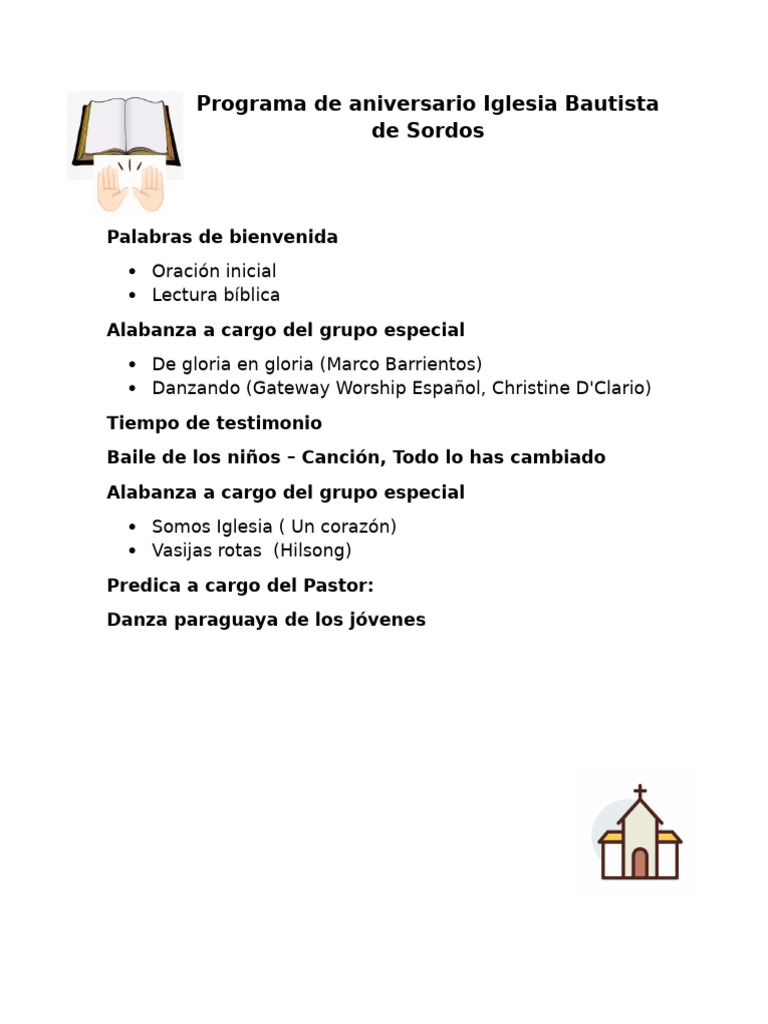 Programa Aniversario | PDF