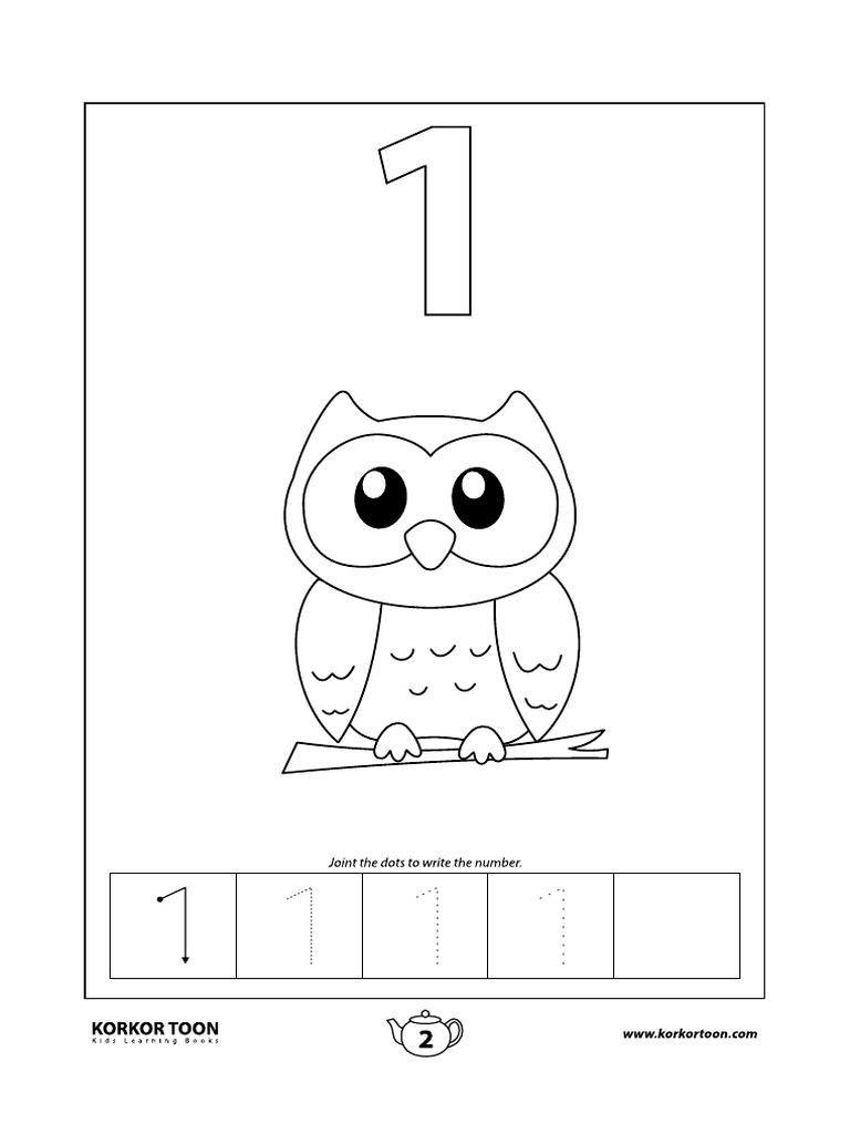 Numbers Coloring Book 1 10 3 | PDF