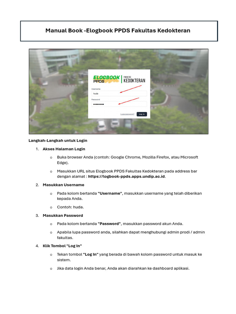 Panduan Elogbook PPDS FK Undip | PDF