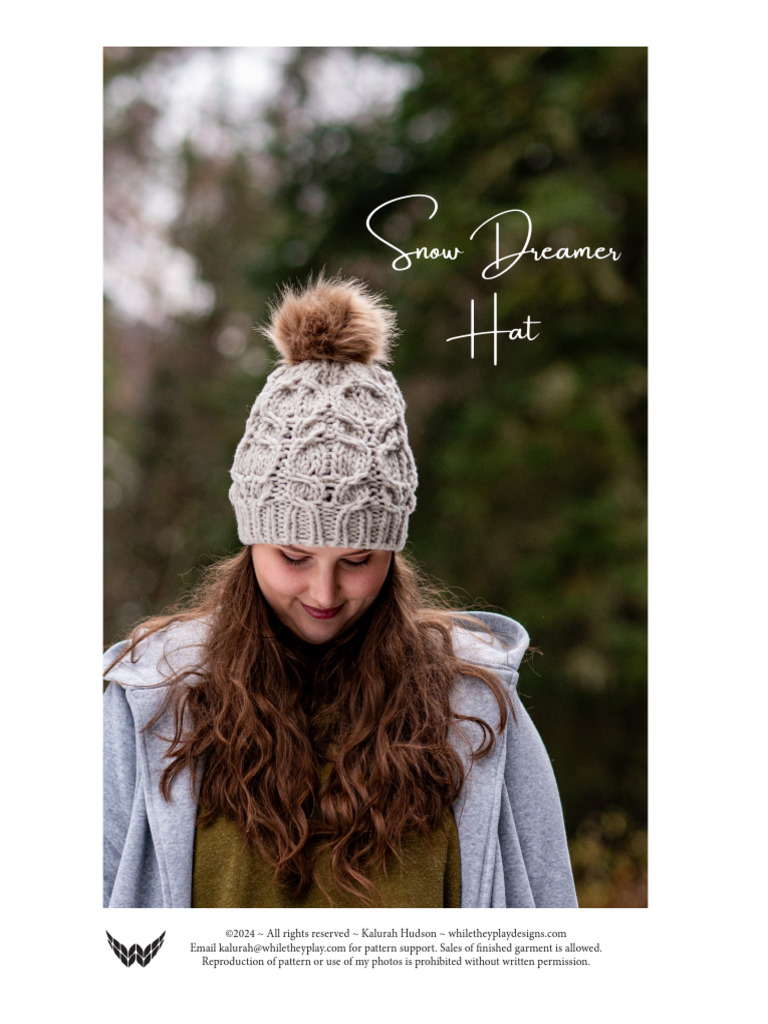 Snow_Dreamer_Hat | PDF | Knitting | Knitting Needle