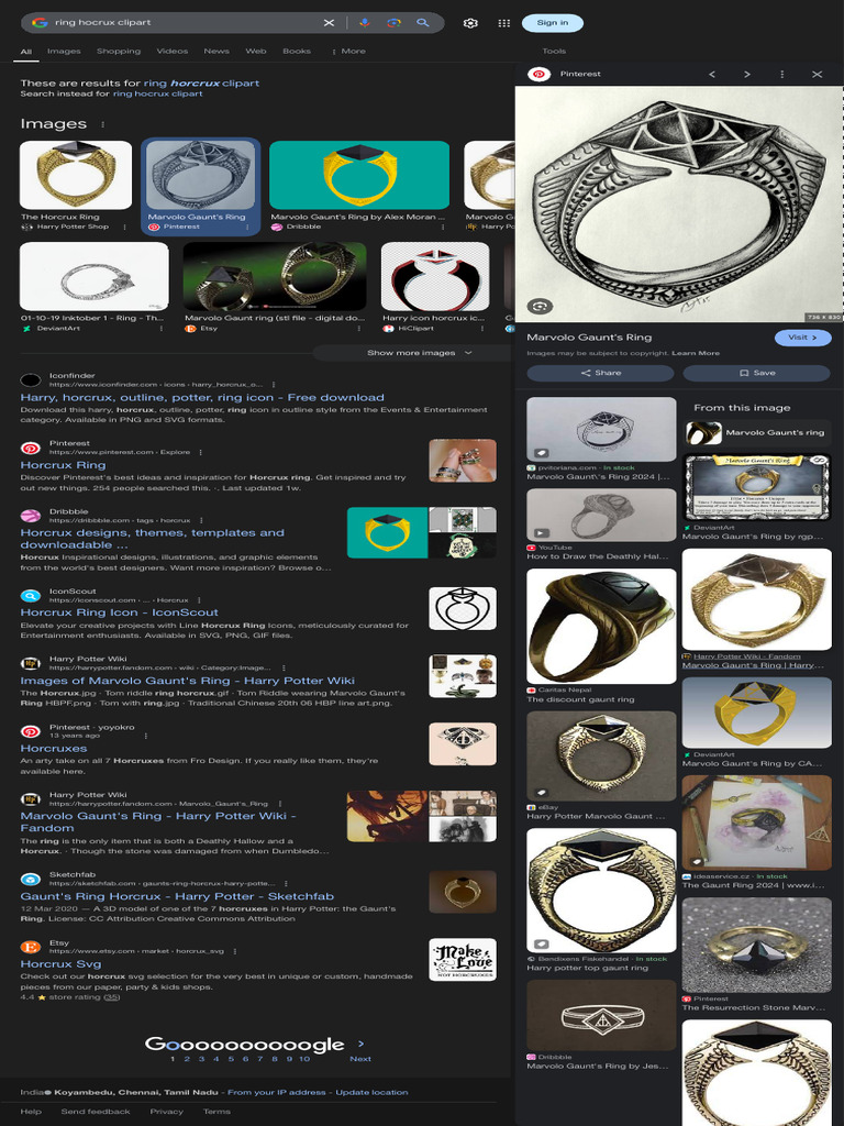 Ring Hocrux Clipart - Google Search | PDF | Harry Potter