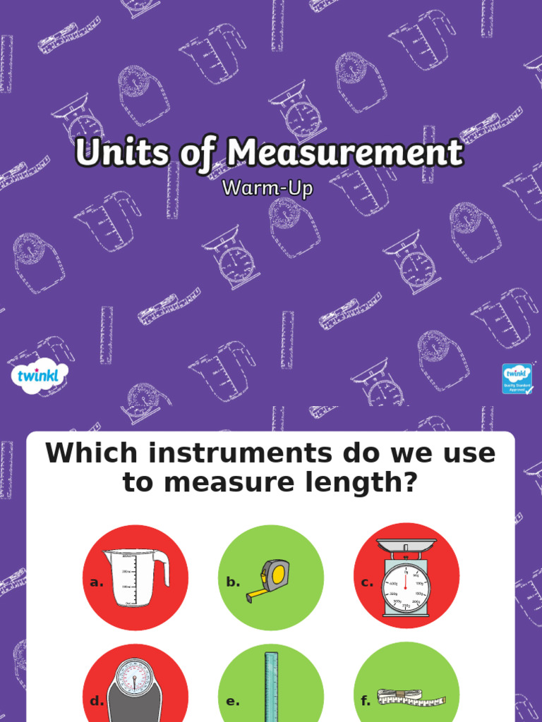 Measurement Units for Kids | PDF