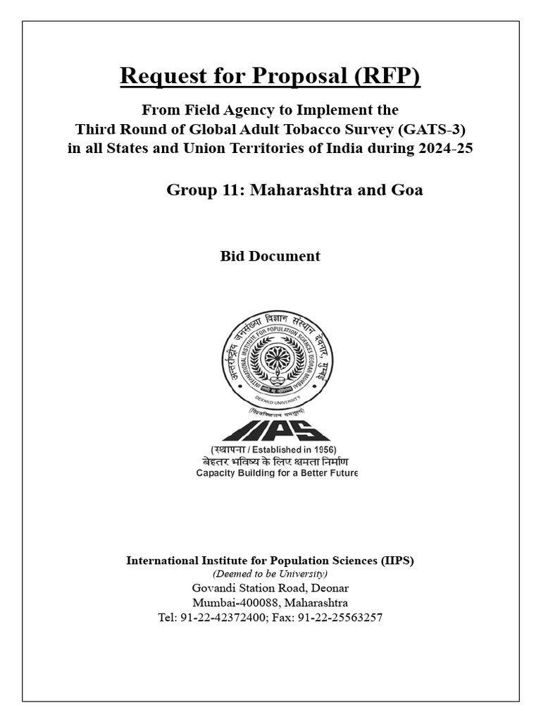 GRP - 11-GATS-3 RFP Maharashtra and Goa - 22 Jan 2025 | PDF | Sampling (Statistics) | Herbal And ...