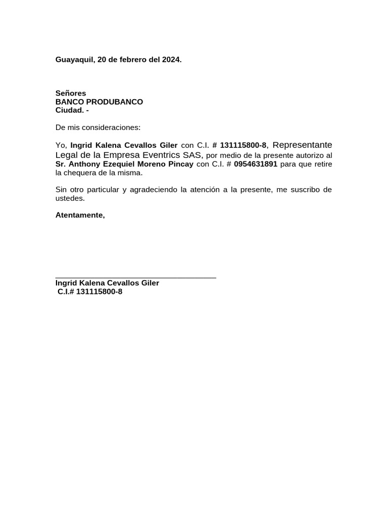 CARTA BCO Produbanco (4) | PDF