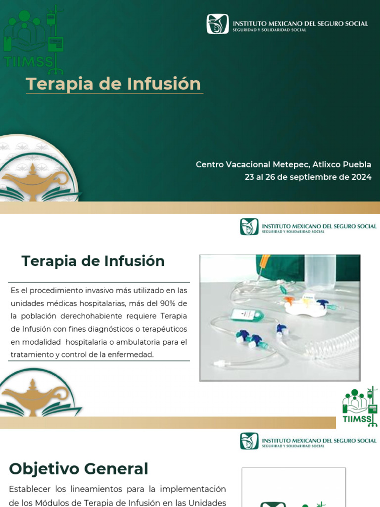 20.-Taller de Terapia de Infusión | PDF | Terapia | Cuidado de la salud