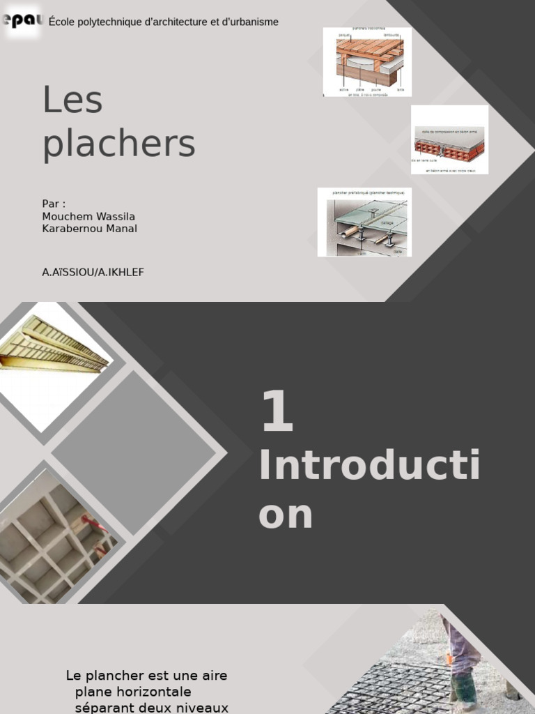 LES PLANCHERS | PDF | Conception architecturale | Architecture