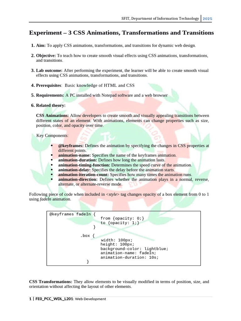 PCC - Exp 3 | PDF | Web Development | Computing