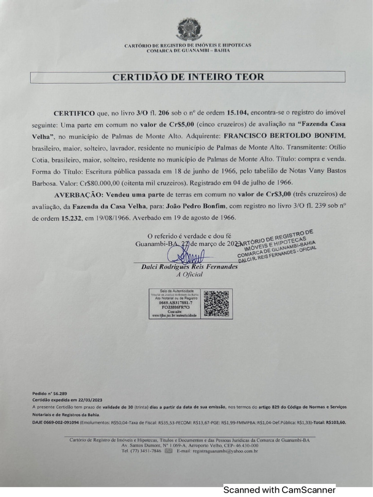 1.1 CERTIDÃ_O DE INTEIRO TEOR | PDF