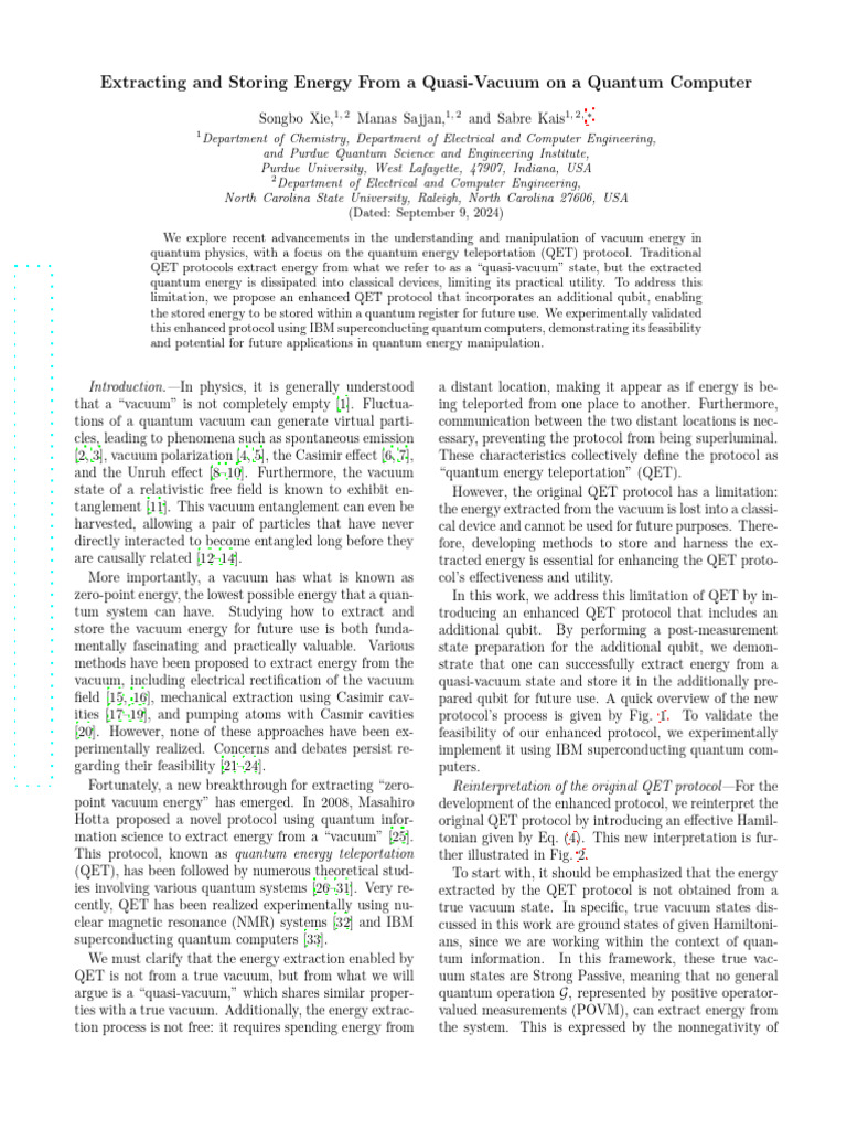 Quantum Energy Storage Breakthrough | PDF | Quantum Mechanics | Theoretical Physics