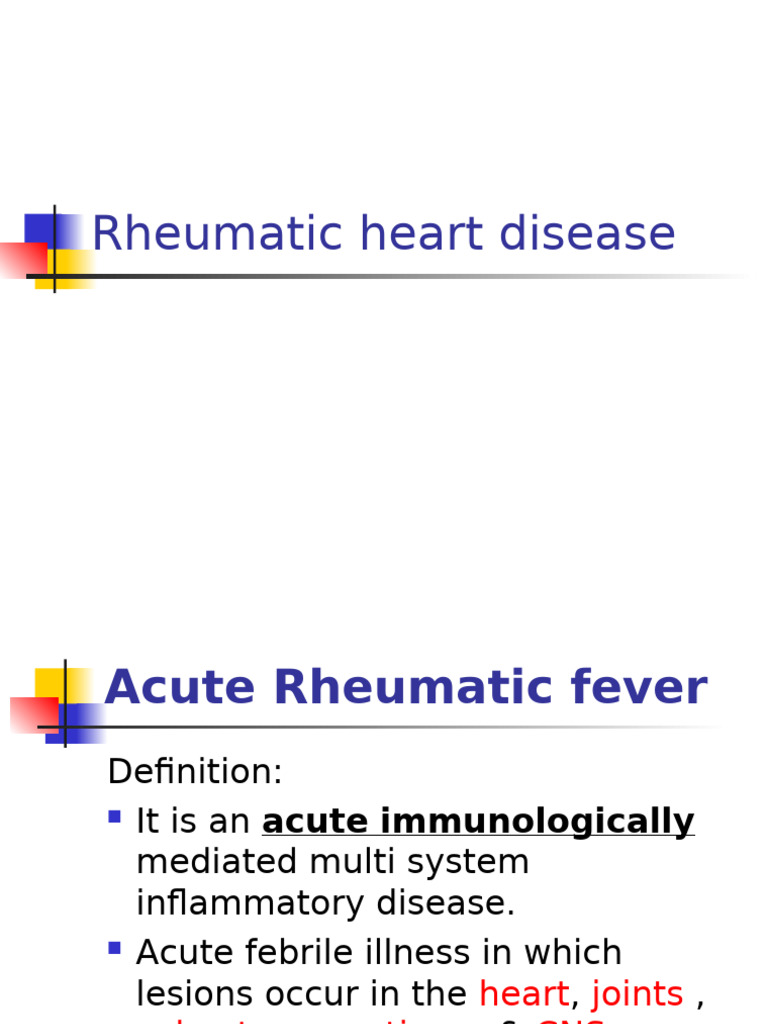 Rheumatic Heart Disease Overview | PDF | Heart Valve | Ventricle (Heart)