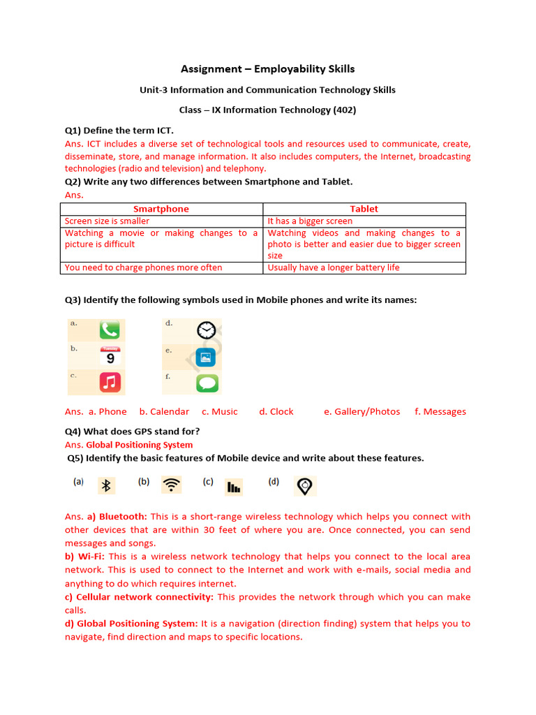 ICT Skills for Class IX Students | PDF | World Wide Web | Internet & Web