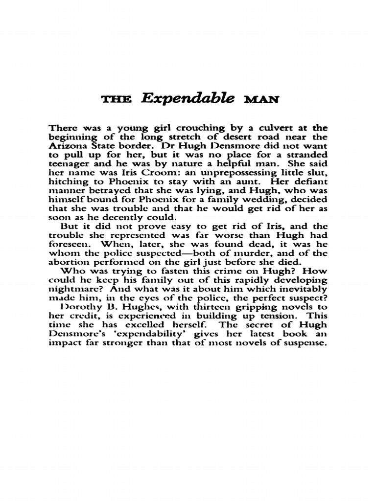 2015.149019.the Expendable Man | PDF