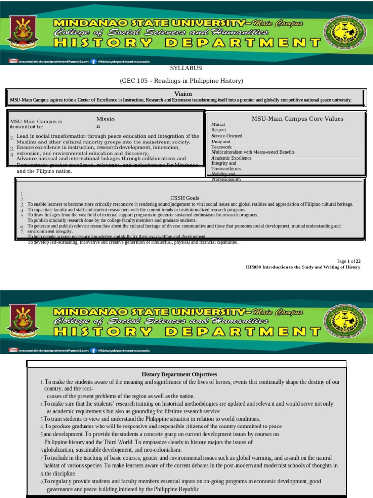 GEC 105- Readings in Philippine History-2 | PDF | Corazon Aquino | Knowledge