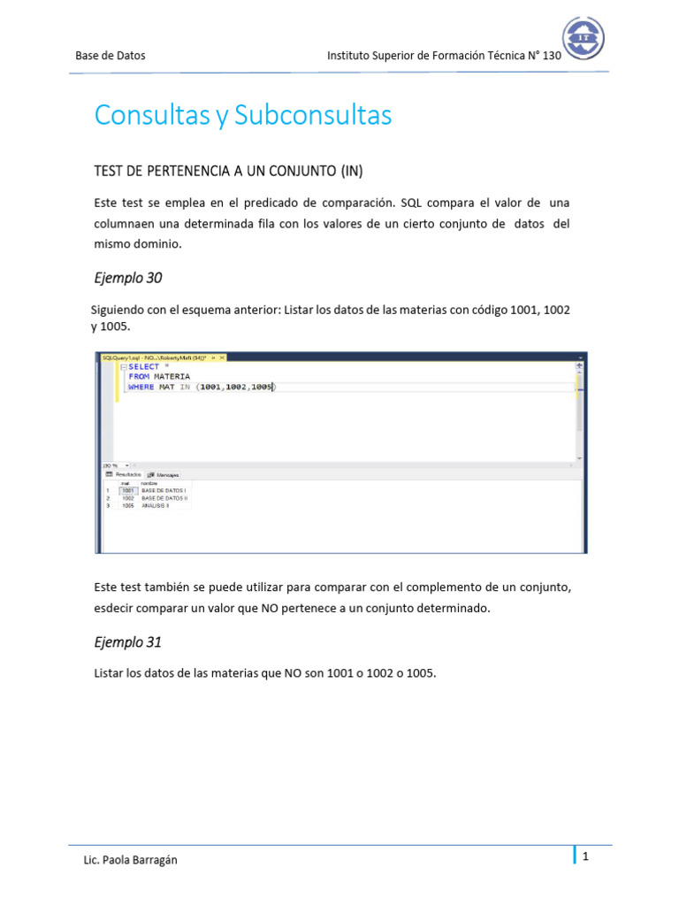 04 - SQL Consultas y Subconsultas | PDF | Bases de datos | Gestión de datos