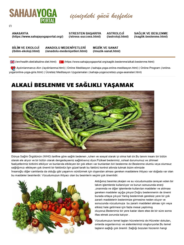Alkali Beslenme | PDF