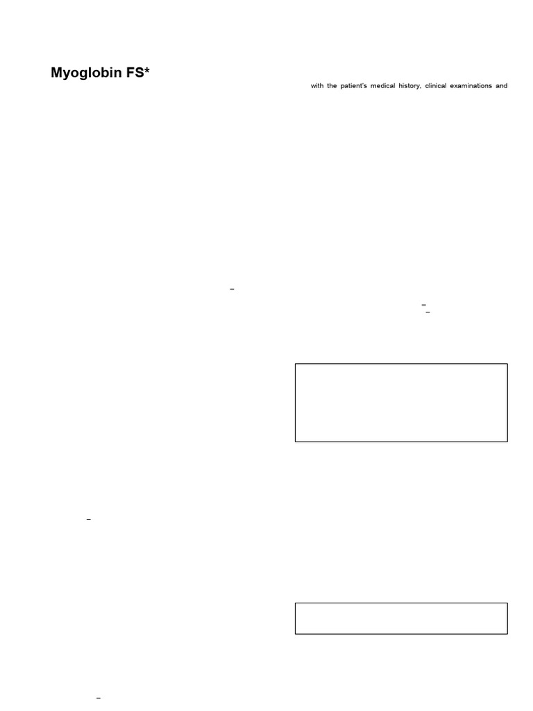 PI - BX-3010 Reagents Myoglobin FS - V1 | PDF | Myocardial Infarction ...