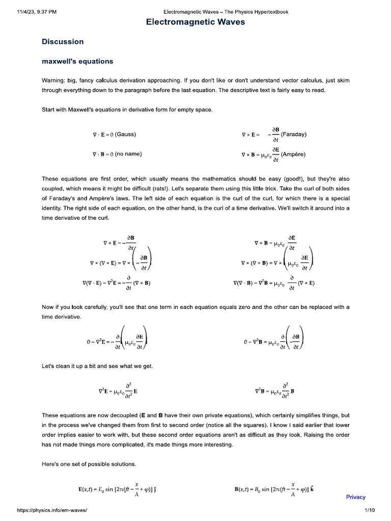 Electromagnetic Waves | PDF