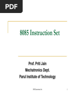 8085 Microprocessor Instruction Set | PDF